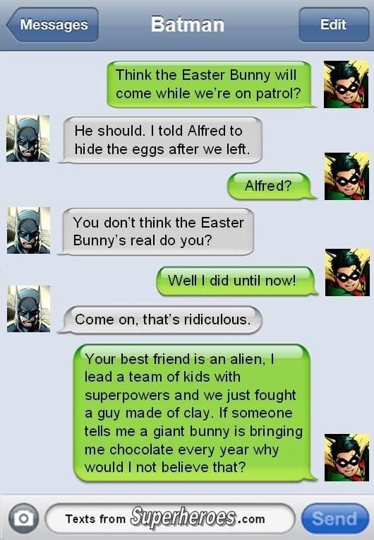 25 Of The Funniest Batman Text Conversations