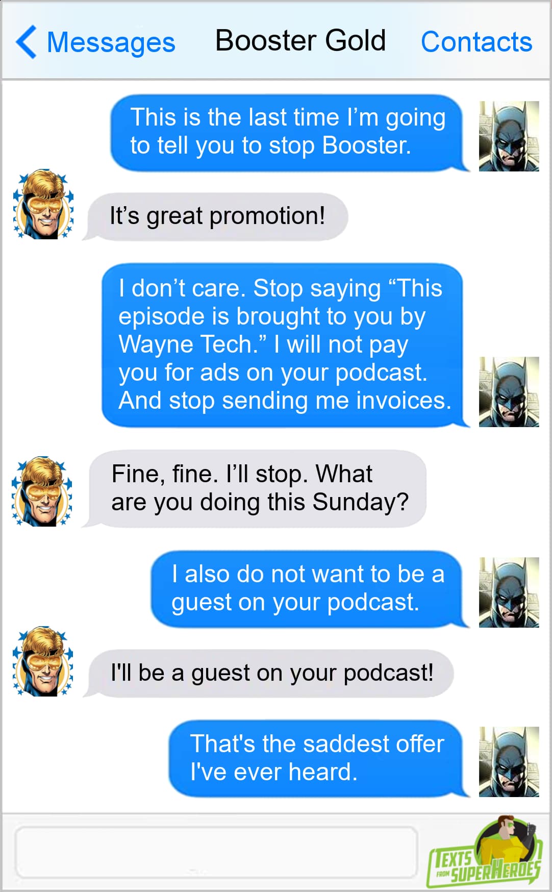 25 Of The Funniest Batman Text Conversations