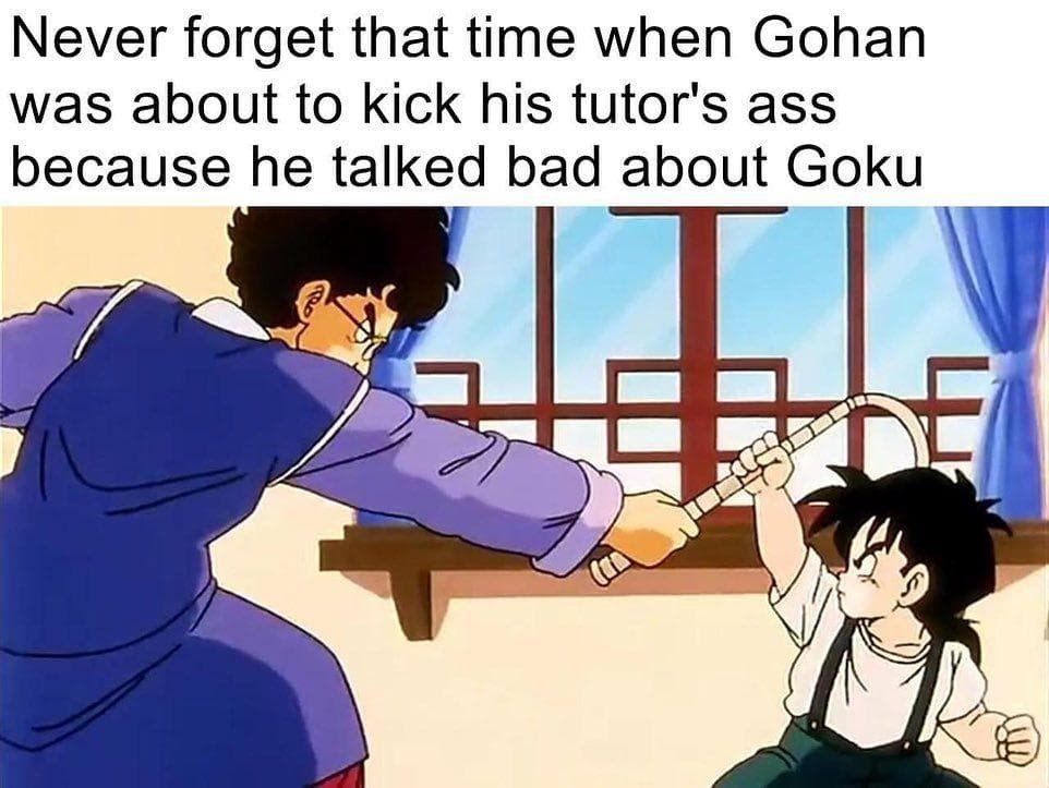 19 Hilarious Gohan Memes We Laughed Way Too Hard At