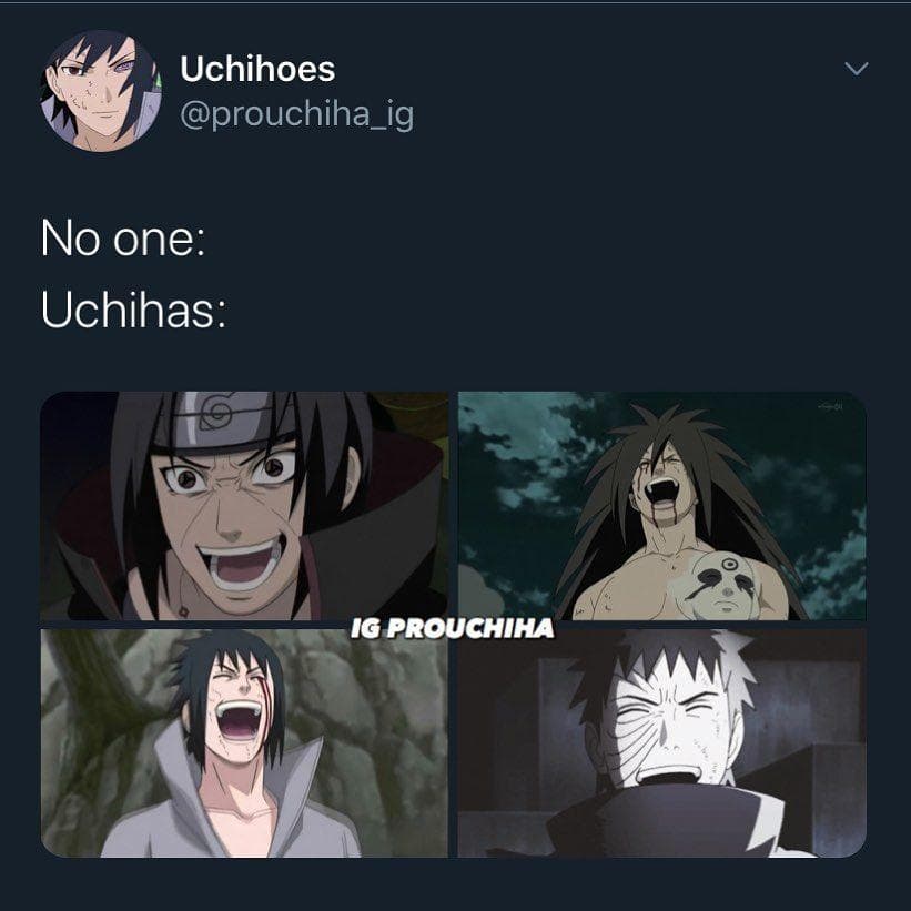23 Hilarious Memes About The Uchiha Clan
