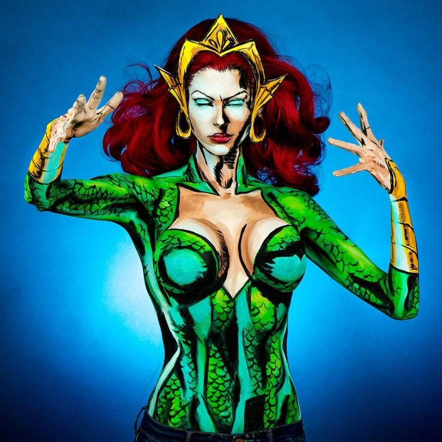 This Cosplayer Uses Body Paint To Create Incredible Comic Book Character Designs