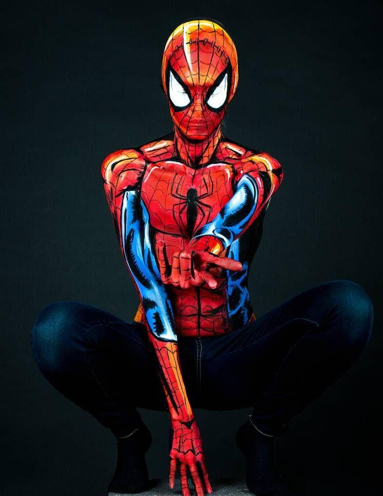 This Cosplayer Uses Body Paint To Create Incredible Comic Book ...