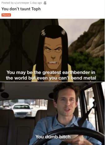 29 Toph Memes That Prove She Is The Strongest Character In The Last ...