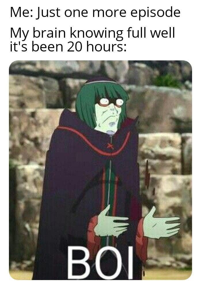 19 Memes About Binge-Watching Anime That Are Way Too Relatable