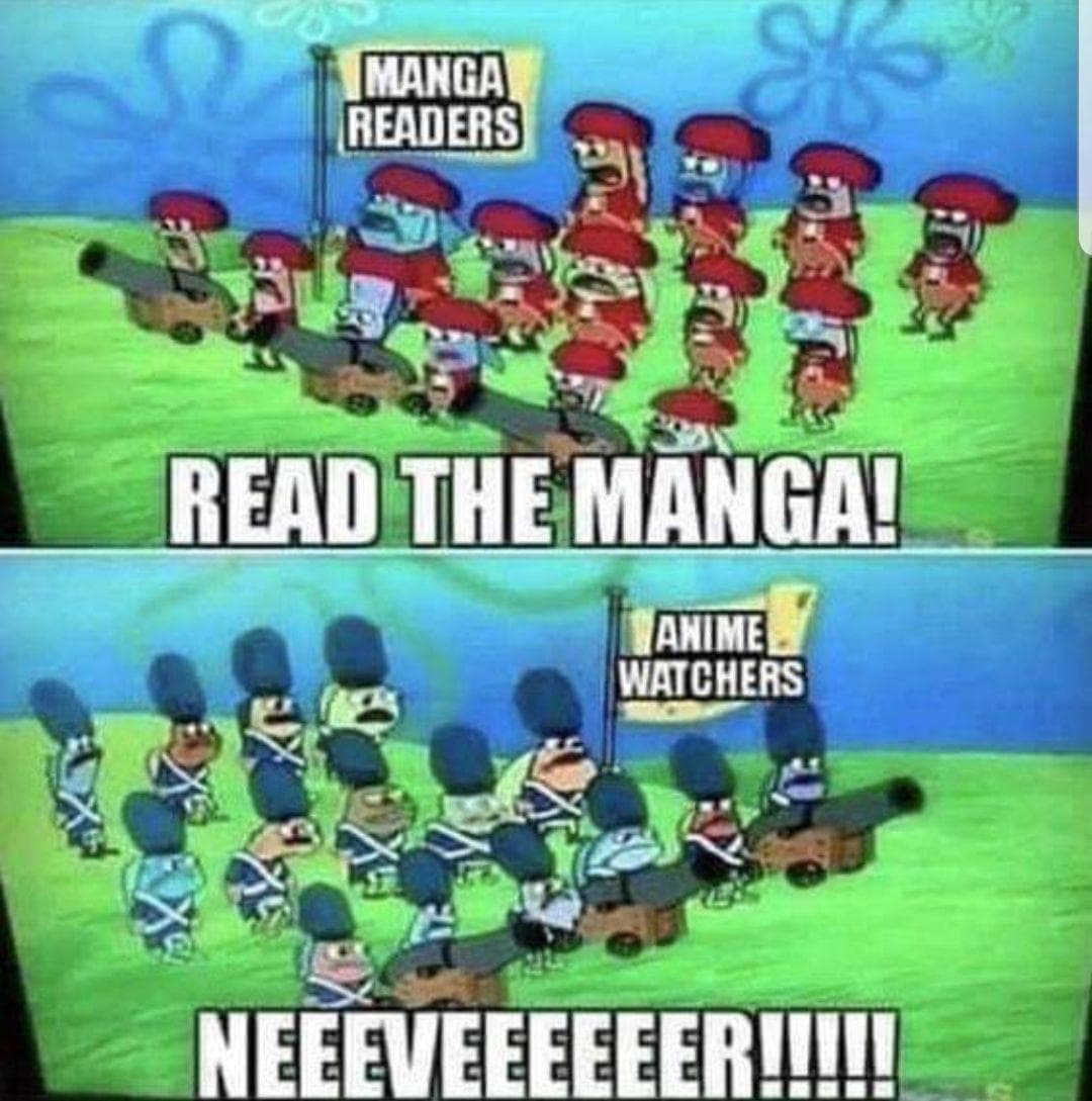 18 Anime Memes Hilariously Expressed Through SpongeBob