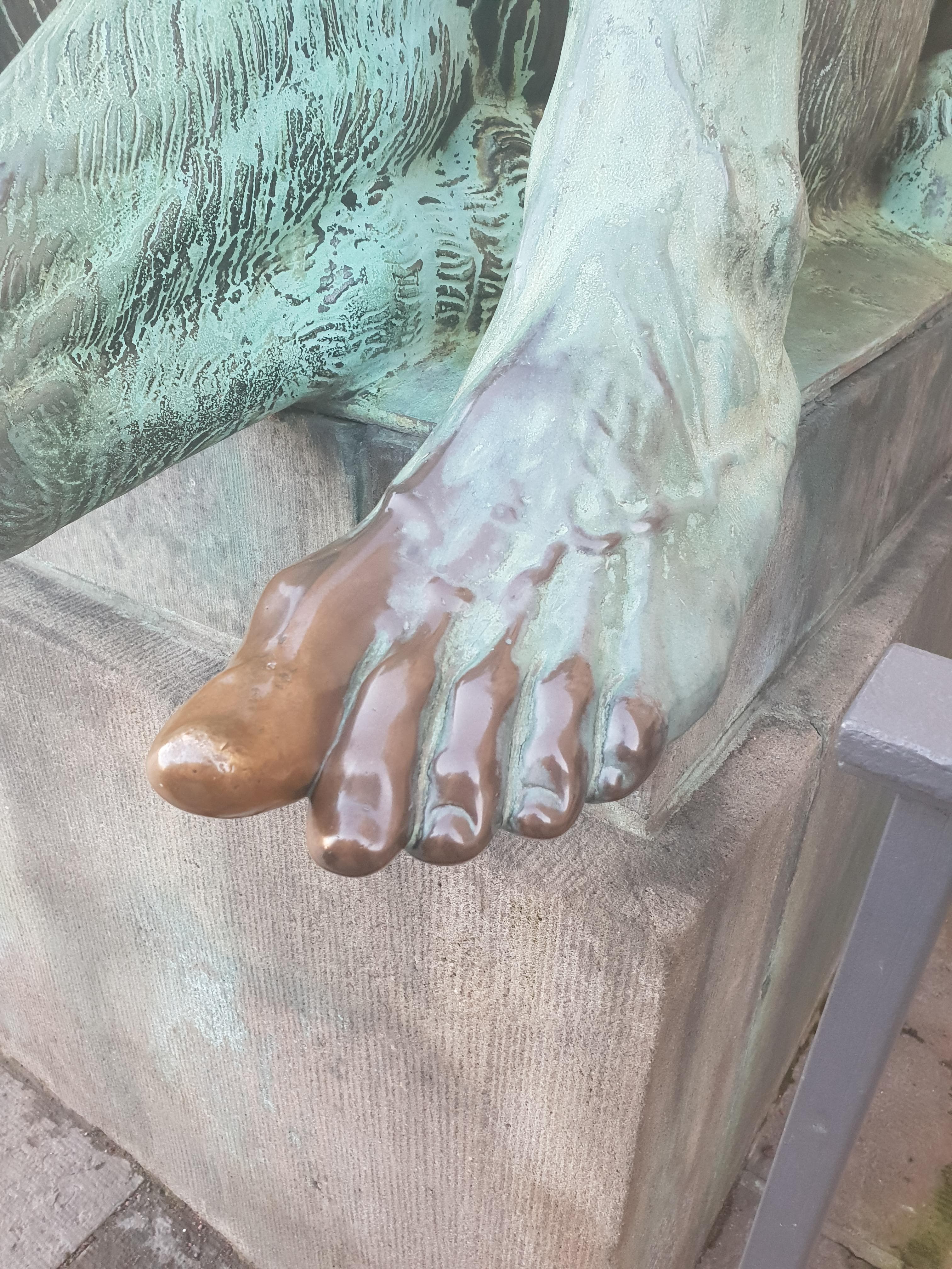 These Statues Have Been Worn Down In Very Specific Places Over The ...