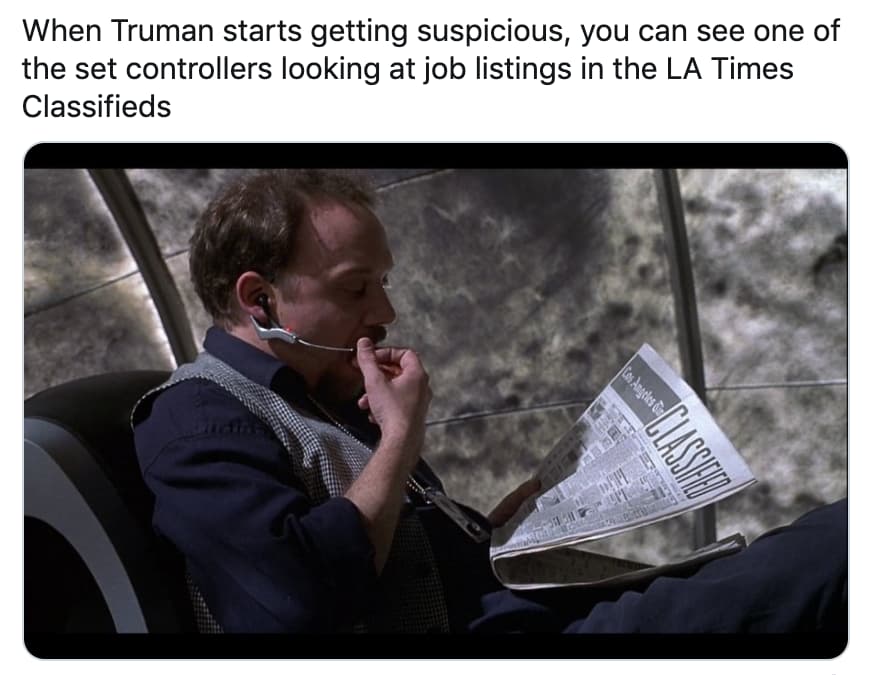 17 Small But Poignant Details From 'The Truman Show' That Fans Noticed