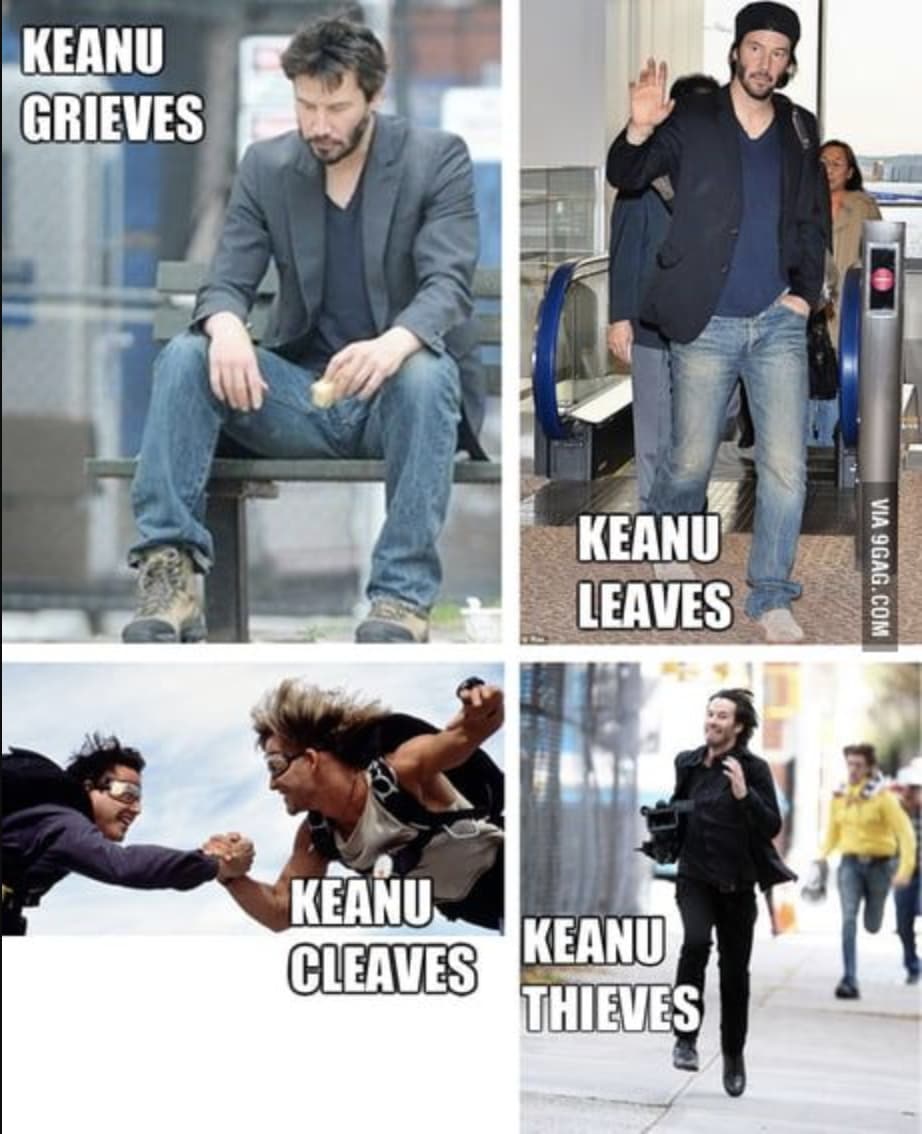 23 Keanu Reeves Memes That Prove He's The Most Wholesome Person On The ...