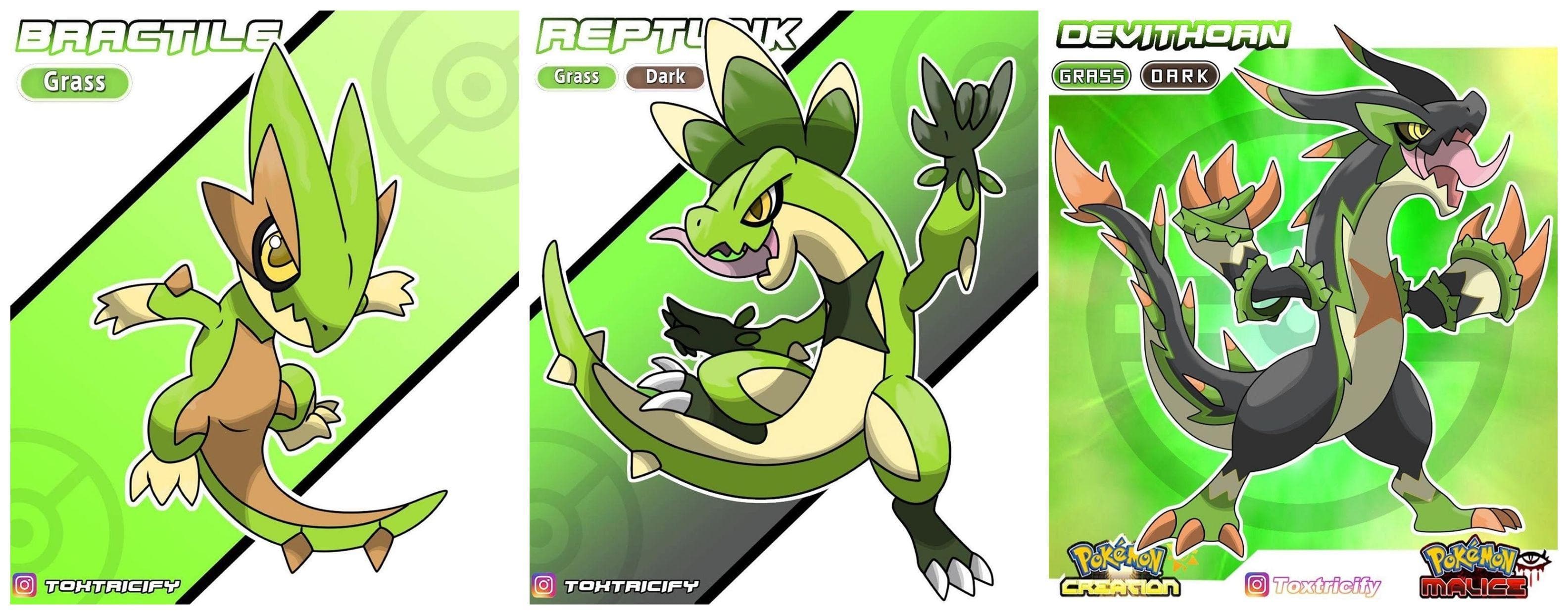 Fakemon Grass Starters