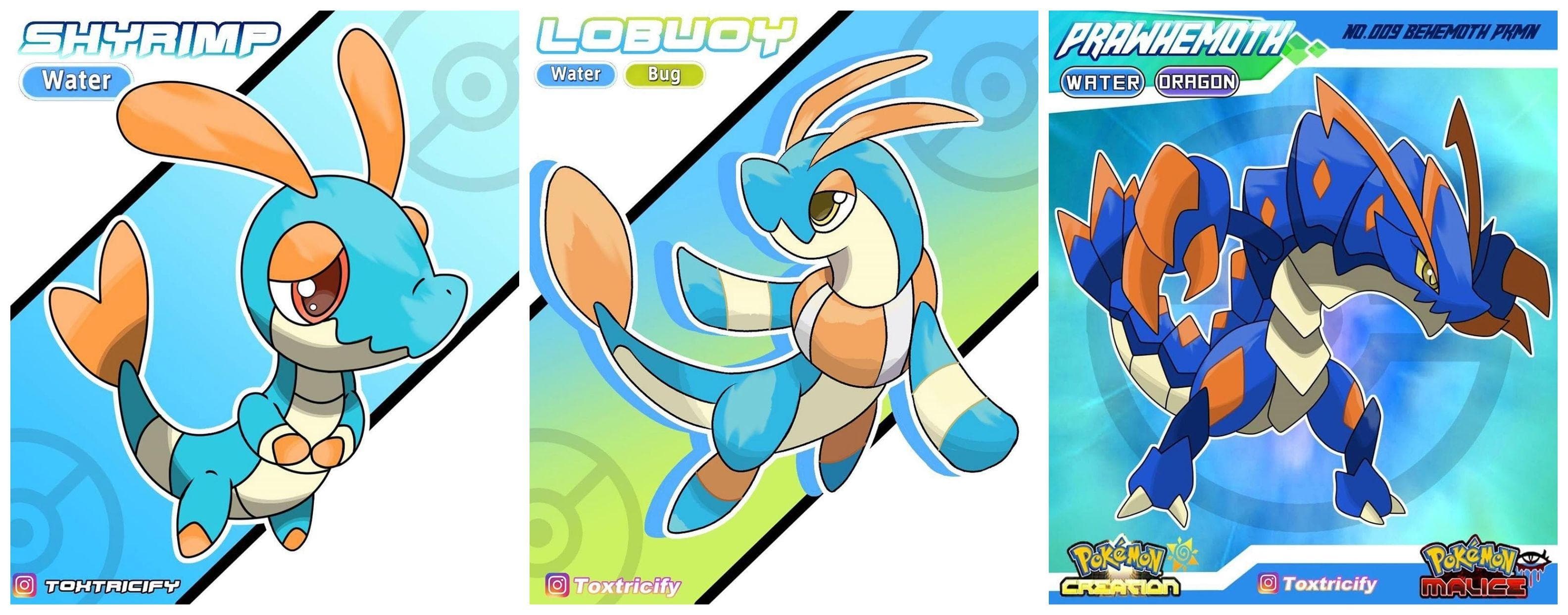 Fakemon Water Starters