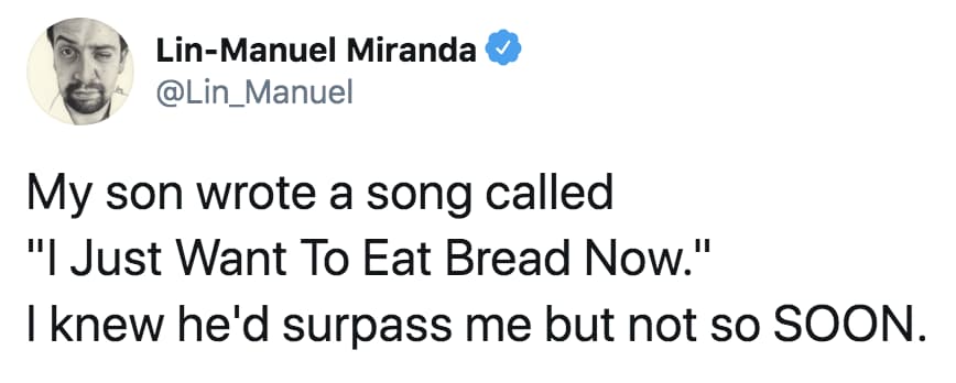 29 Of Lin-Manuel Miranda's Best Tweets About His Sons