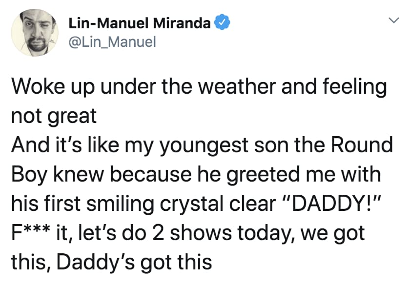 29 Of Lin-Manuel Miranda's Best Tweets About His Sons