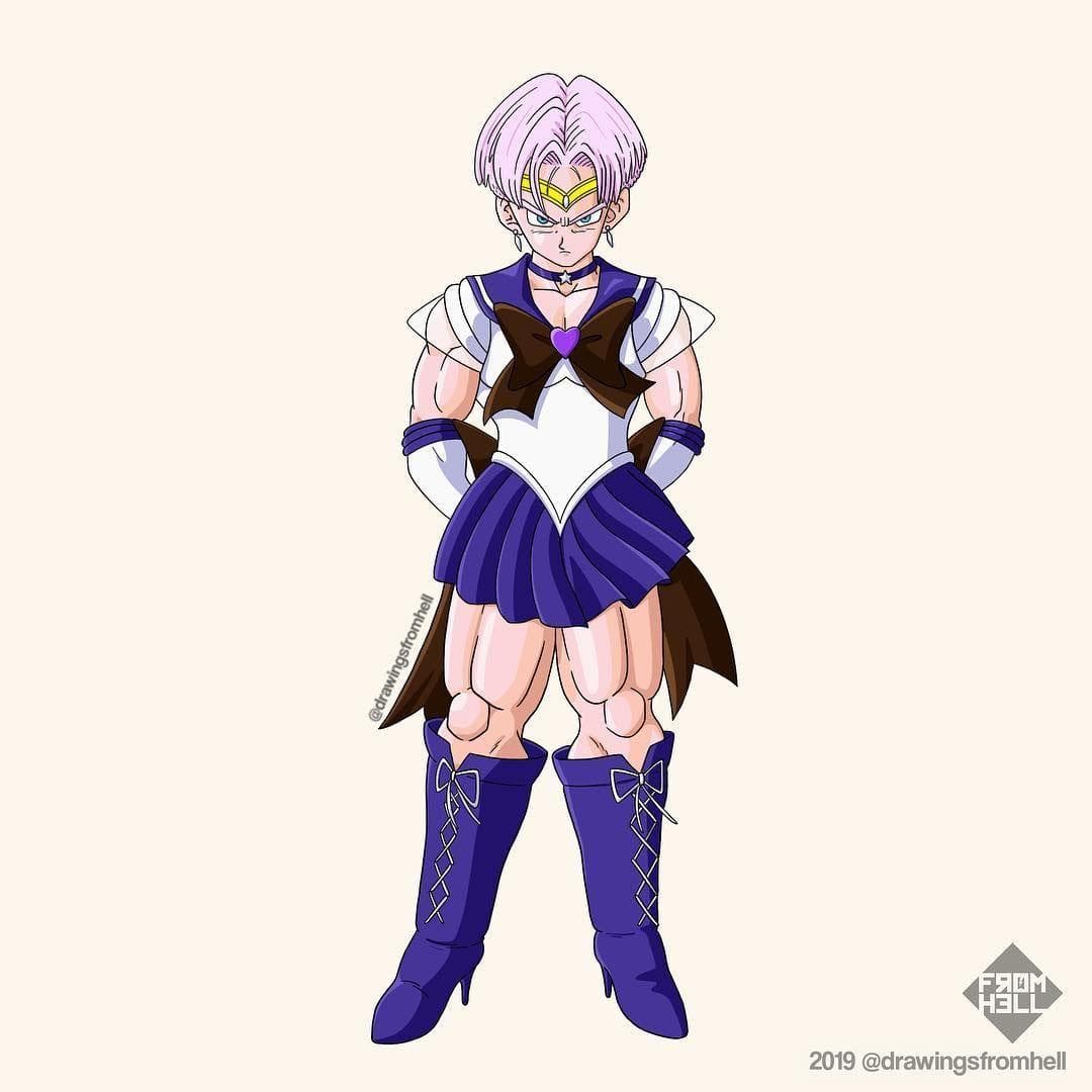 This Artist Fuses DBZ And Sailor Moon Characters And It's Amazing