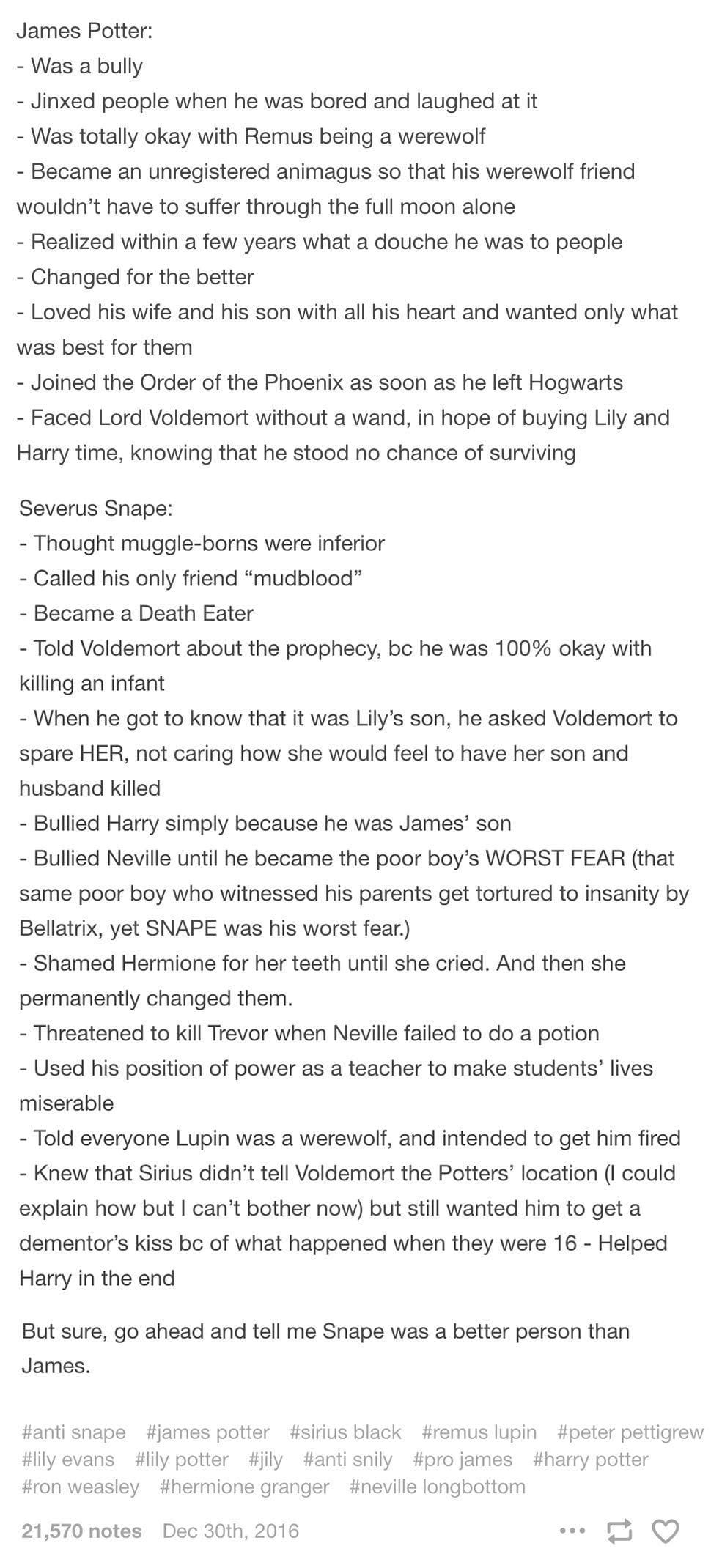 17 Anti Snape Posts That Actually Made A Lot Of Sense