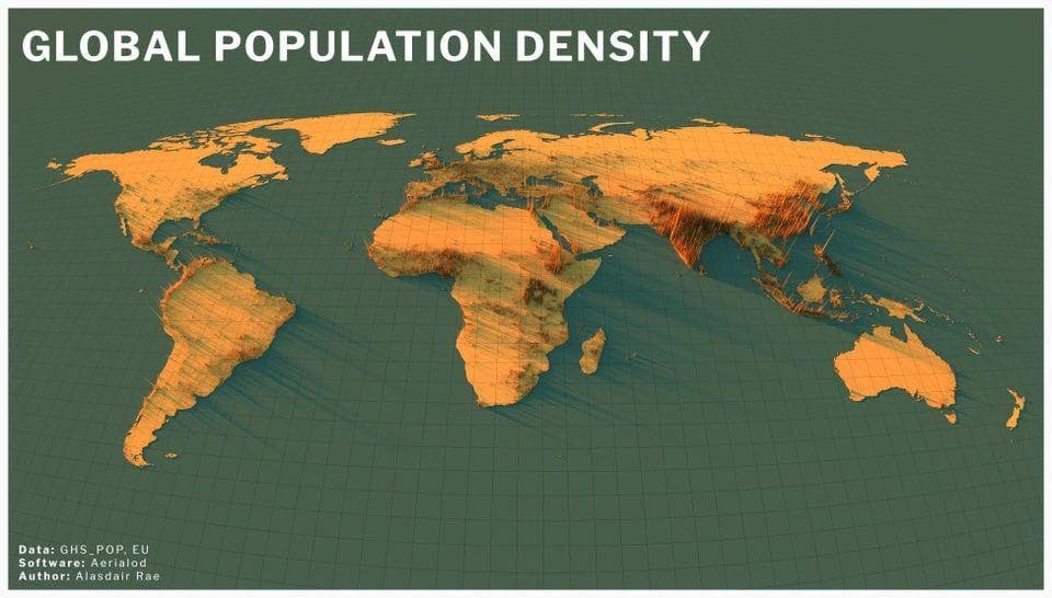 Population Maps That Gave Us A New Perspective Of The World