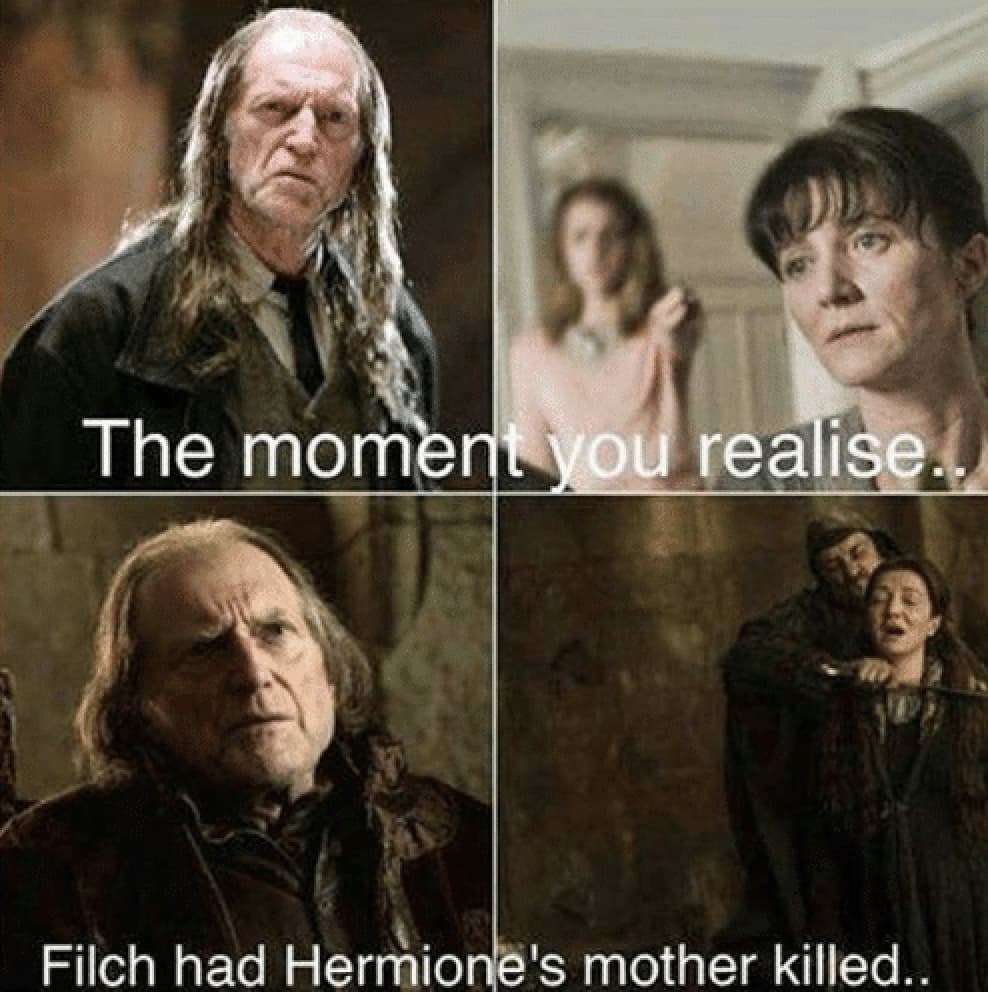 Argus Filch Harry Potter Memes