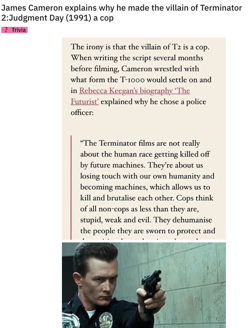 20 Small But Shocking Details From The 'Terminator' Franchise