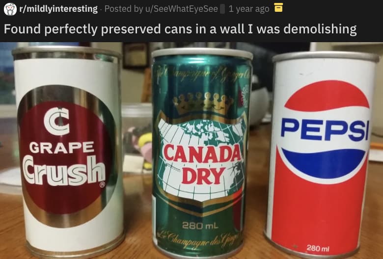 16 Old Pop Cans & Soda Bottles Found In The Wild That Are Definitely ...