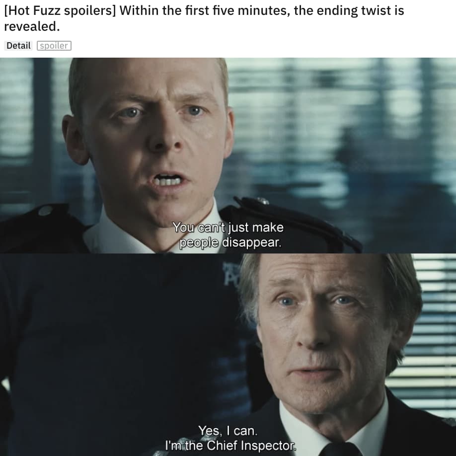 20 Small But Hilarious Details In 'Hot Fuzz'