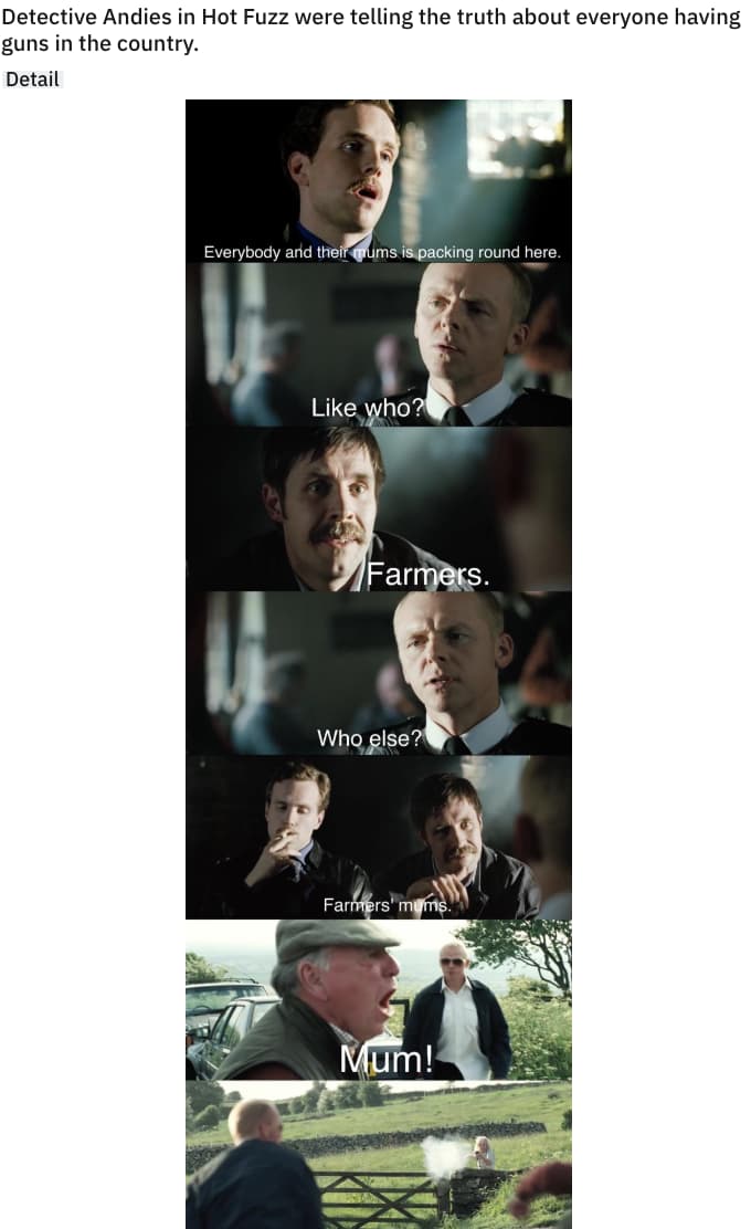 20 Small But Hilarious Details In 'Hot Fuzz'