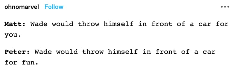 Tumblr Writes How Deadpool Would Act In Everyday Situations, And It's ...