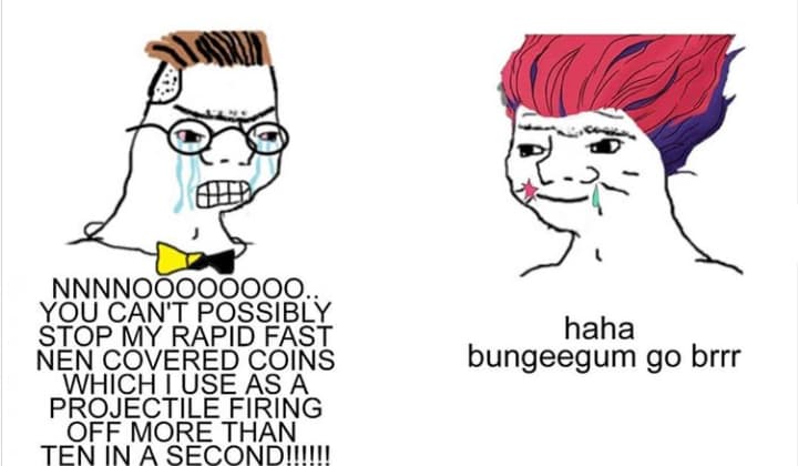 18 Hilarious Memes About Hisoka That Prove Bungee Gum Is The Best Power
