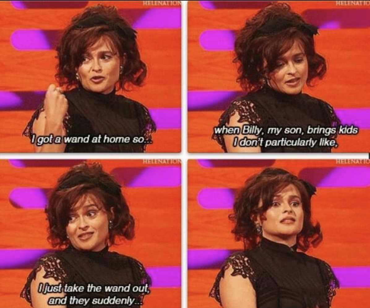 Helena Bonham Carter Memes That Are As Delightfully Weird As She Is