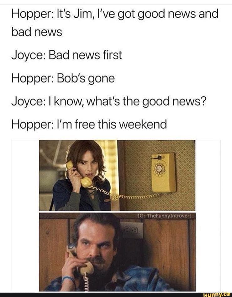 Jim Hopper Memes To Contemplate Over Coffee