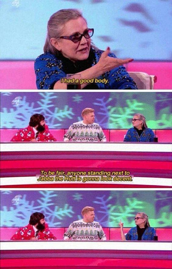 20 Funny Carrie Fisher Memes That Make Us Miss Her Even More