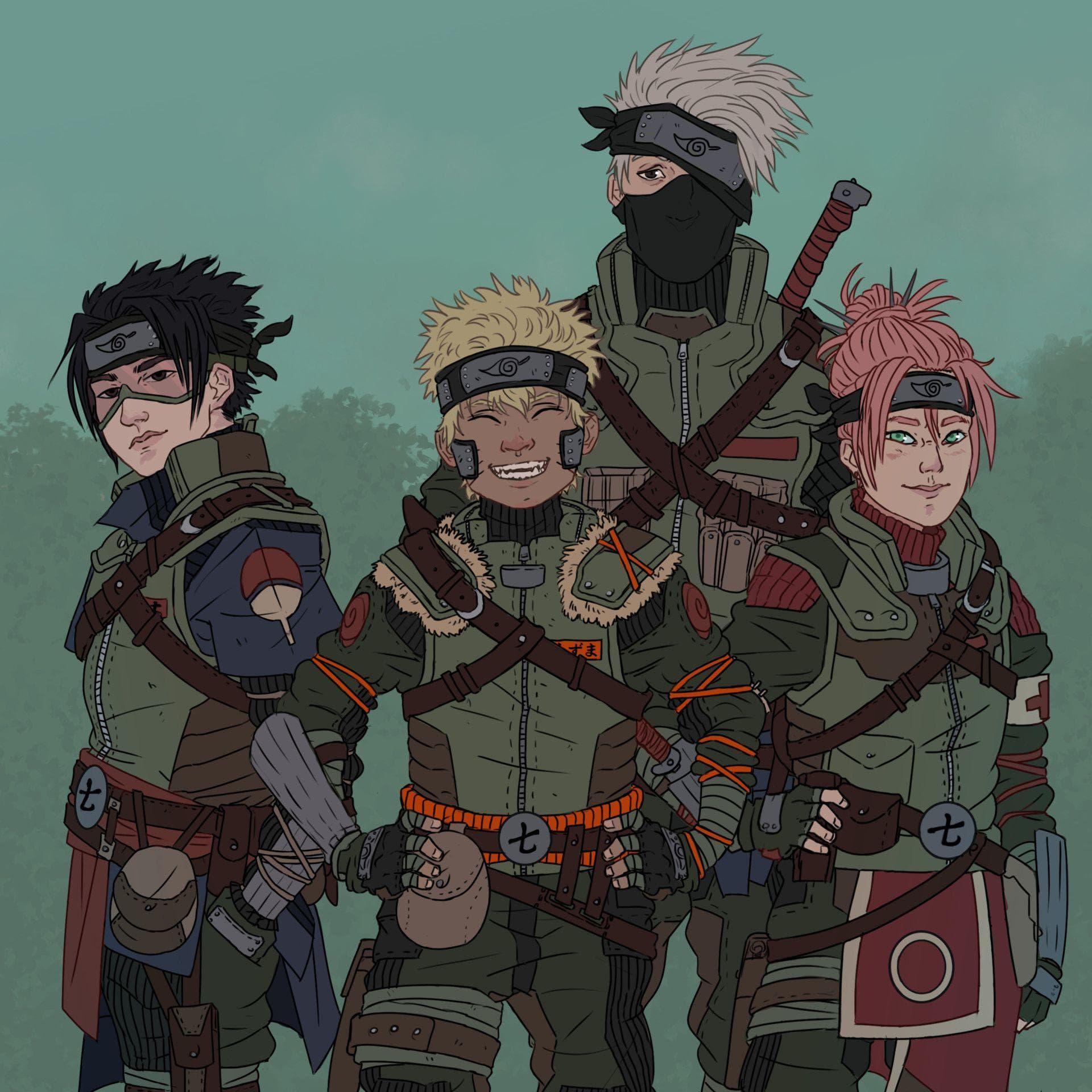 25 'Naruto' Characters Drawn In Alternative Art Styles