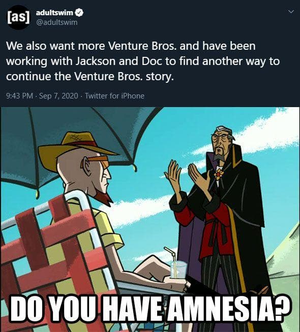 18 Random 'Venture Bros' Memes For Fans Who Miss The Show