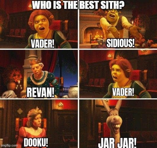 20 Funny Sith Memes That'll Make You Cackle Like Palpatine