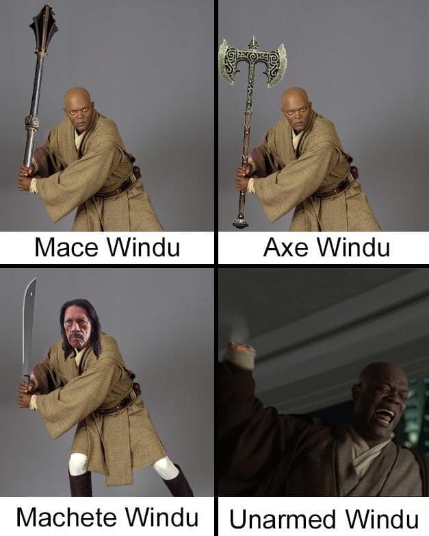 20 Funny Mace Windu Memes That'll Make You Want To Arrest The Chancellor