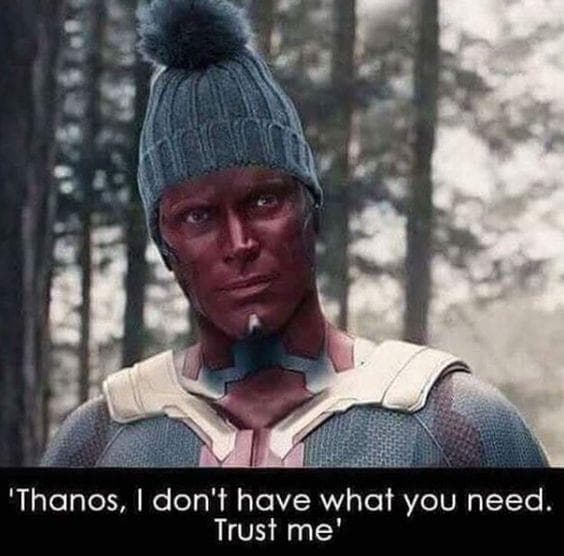 Hilarious Vision Memes That Even Thanos Would Laugh At