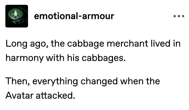 19 Memes About The Cabbage Man From 'Avatar: The Last Airbender'
