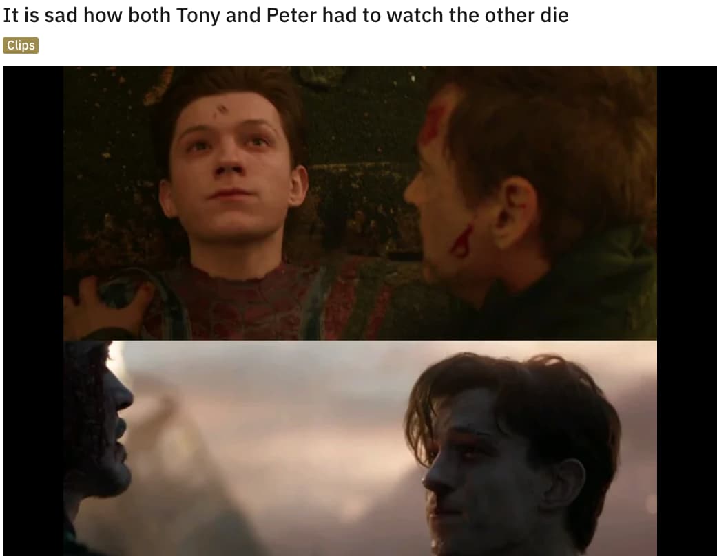 Marvel fans pointed out about Tony and Peter