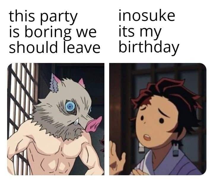 20+ Hilarious Memes About Inosuke From 'Demon Slayer'