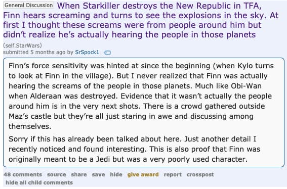 17 'Star Wars' Fans Point Out Things About Finn We Never Noticed Before