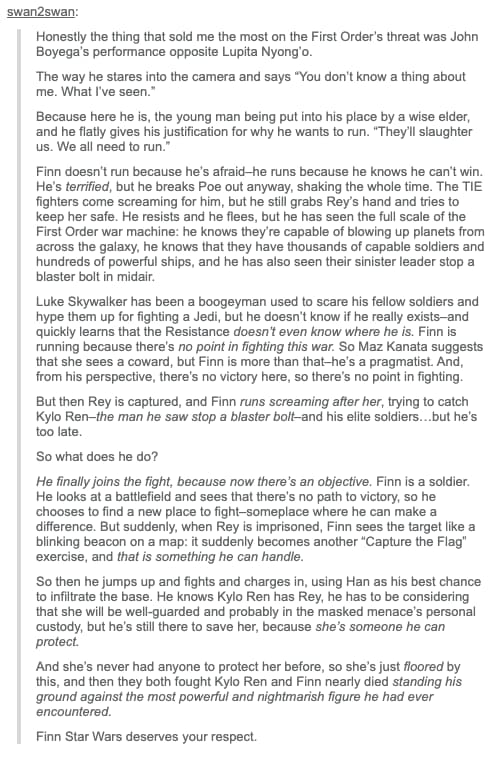 17 'Star Wars' Fans Point Out Things About Finn We Never Noticed Before