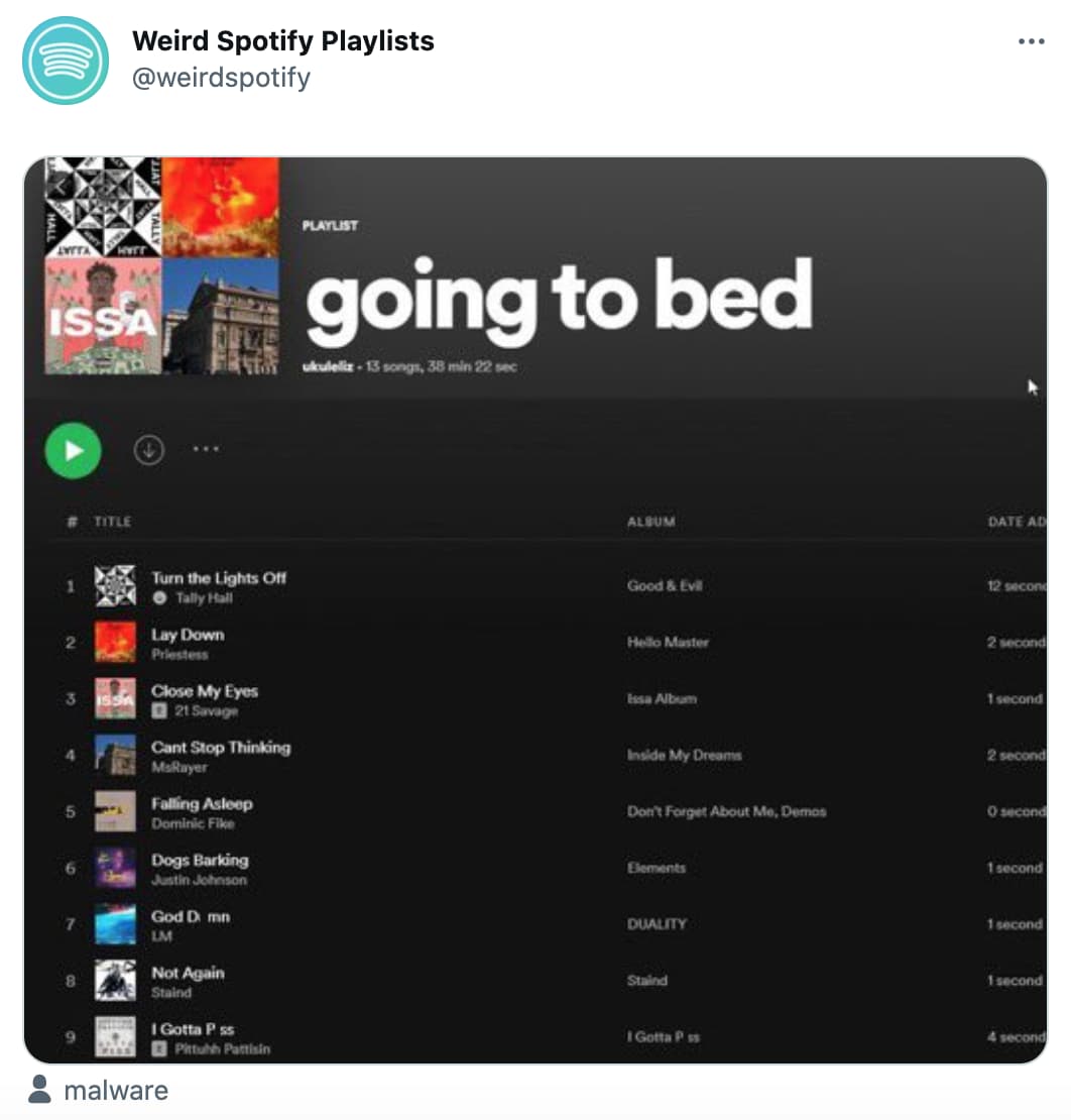 18 Oddly Specific Spotify Playlists That Were Only Made To Make Us Laugh