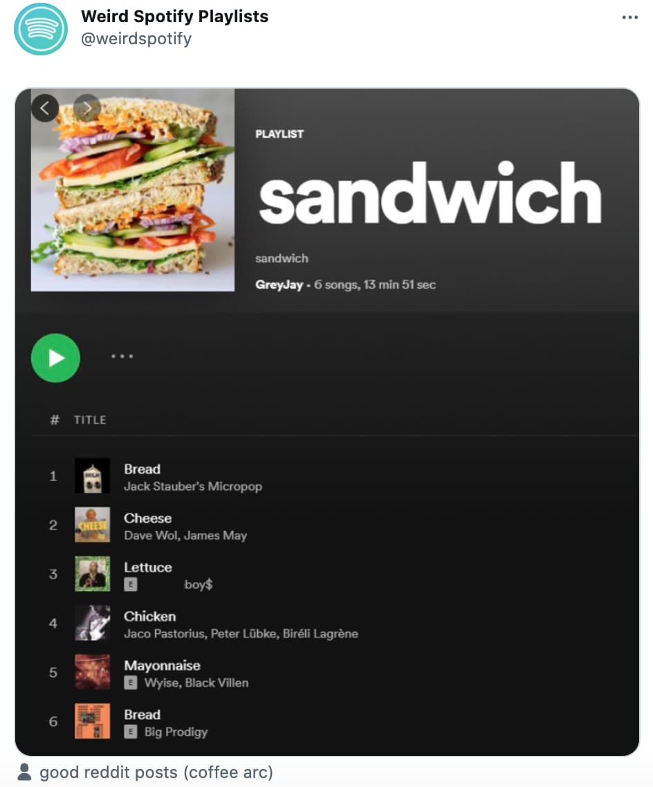 18 Oddly Specific Spotify Playlists That Were Only Made To Make Us Laugh