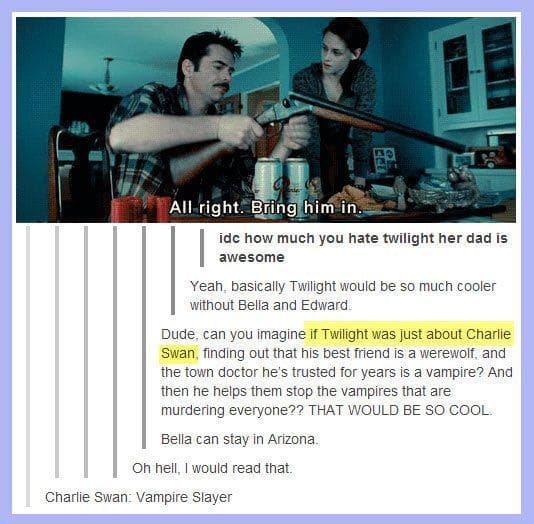 Charlie Swan Memes That Prove He Was The Most Wholesome Character In ...