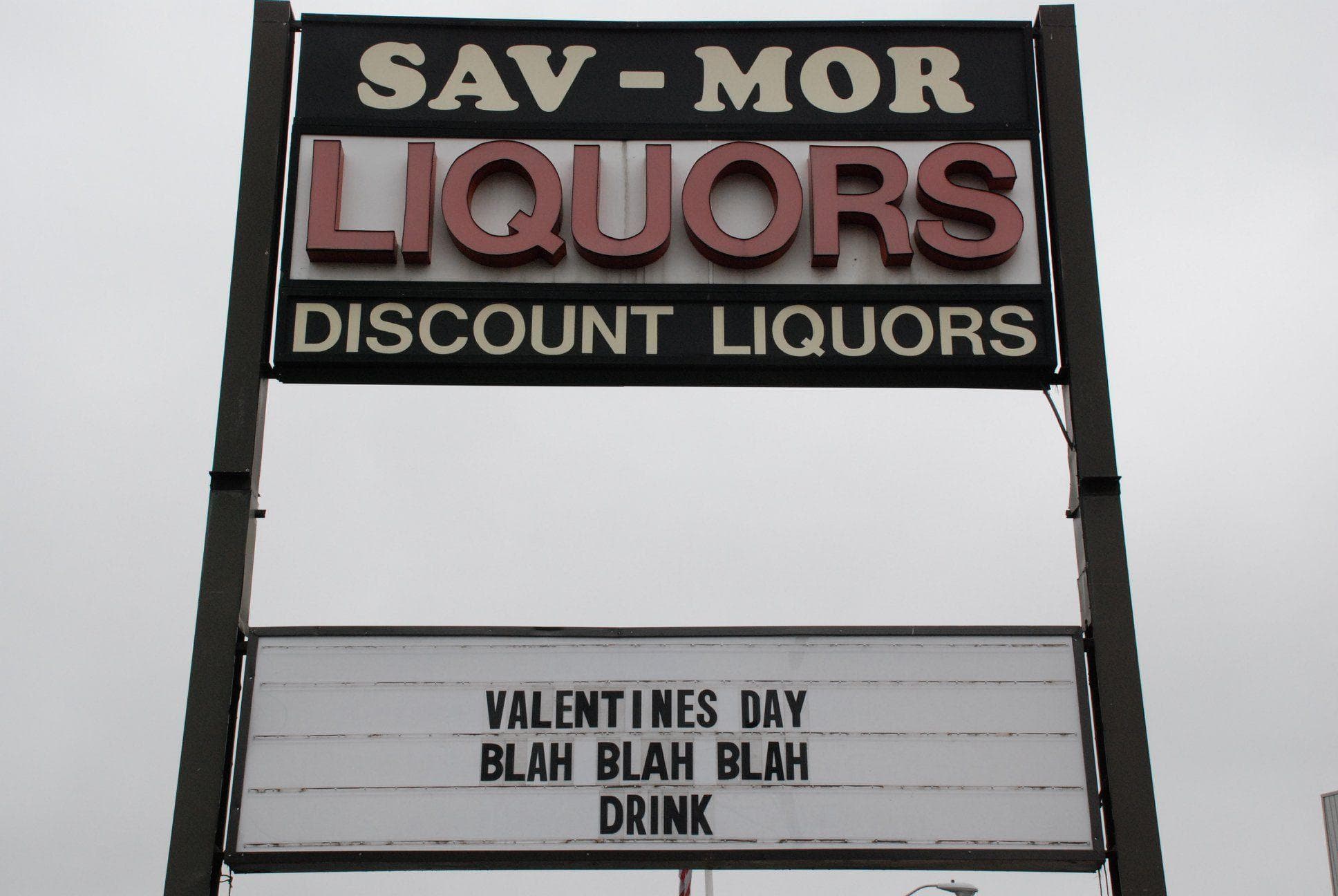Funny Liquor Store Signs