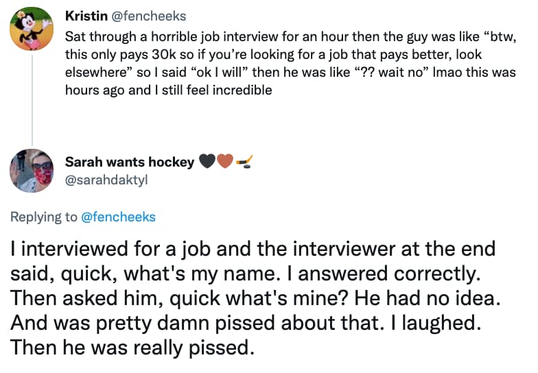 People Take To Twitter To Share Stories About Terrible Job Interviews ...