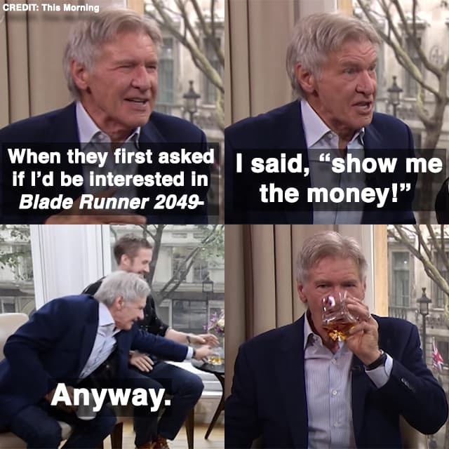 18 Harrison Ford Interview Moments That Prove He's The Coolest Actor In ...