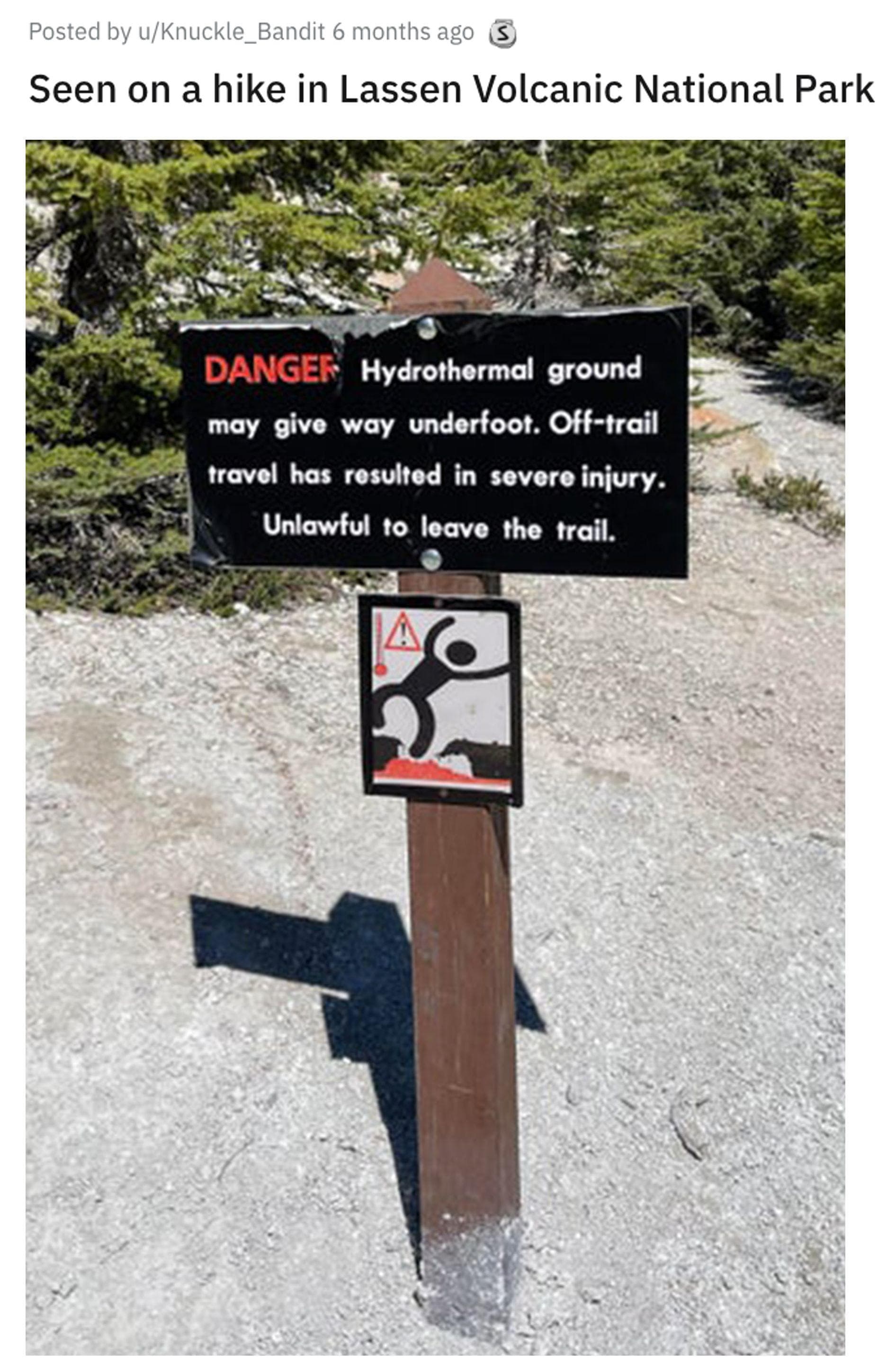 25 Terrifying Safety Signs That We Don't Want To See While Hiking