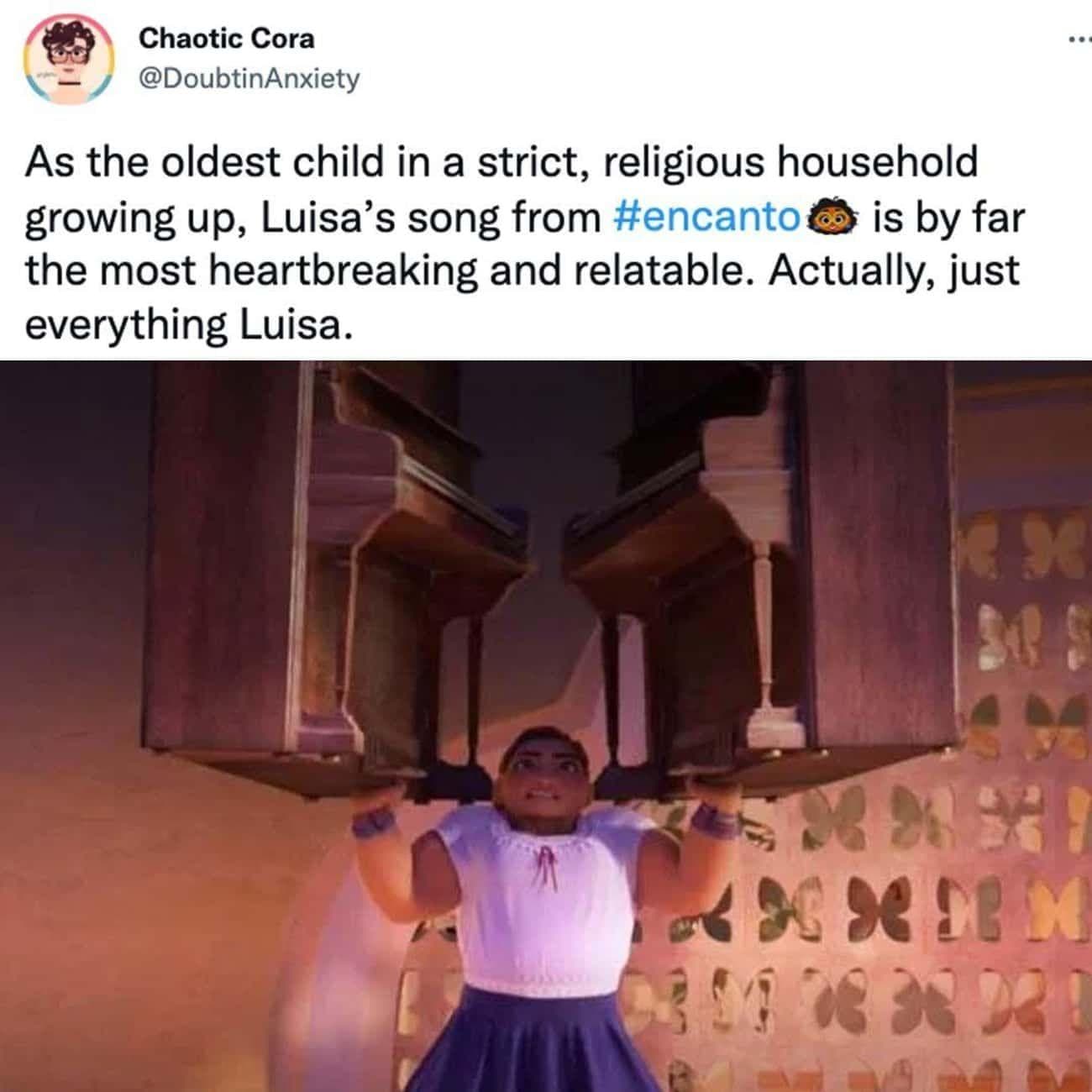 Fans Share Magical Details About Luisa From 'Encanto' That Made Us ...