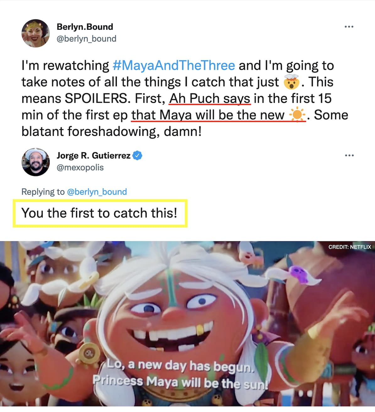 21 Thoughts About 'Maya And The Three' That We Can't Stop Thinking About