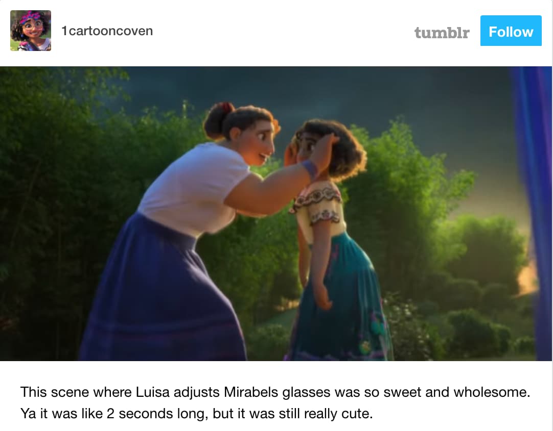 Fans Share Heartwarming Things About Mirabel And Luisa From 'Encanto'