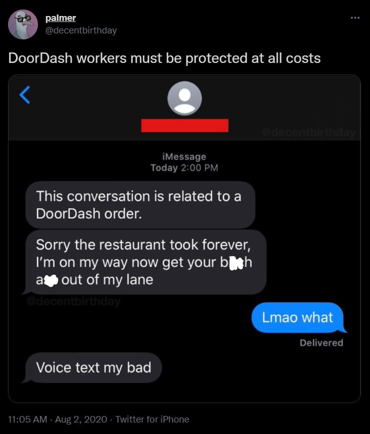 20 Hilariously Unhinged Text Conversations With Food Delivery Drivers ...